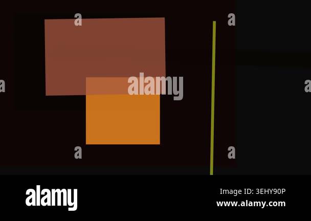 Abstract composition with overlapping rectangles and a vertical line on ...