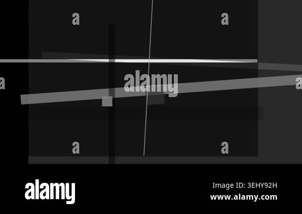 Abstract geometric composition with overlapping rectangles and lines in ...