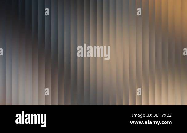 Abstract vertical blinds with gradient lighting from cool blue to warm ...