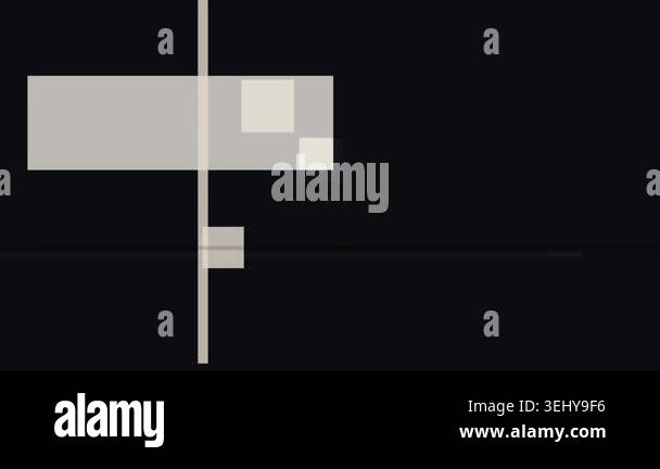Abstract geometric composition with overlapping rectangles and squares ...