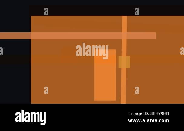 Abstract composition featuring overlapping geometric shapes in warm ...