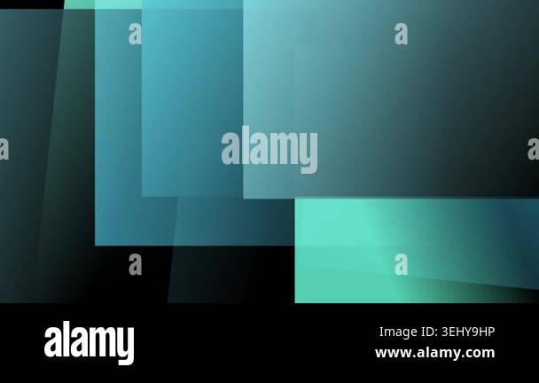 Abstract geometric composition with overlapping translucent blue and ...