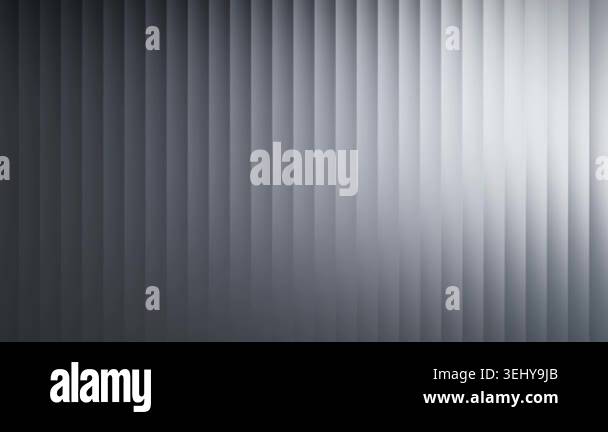 Abstract background with vertical gray blinds casting shadows and light ...