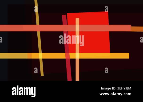 Abstract composition of overlapping horizontal and vertical lines in ...