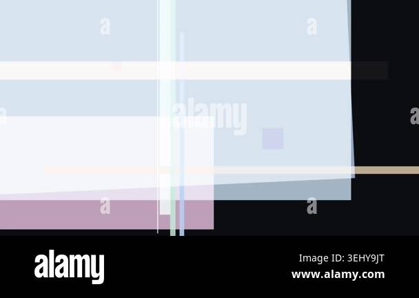 Abstract geometric composition with overlapping translucent shapes and ...