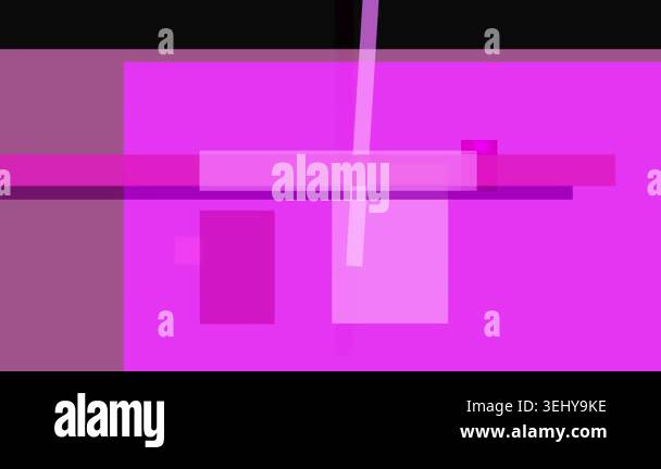 Abstract composition of overlapping pink and purple rectangles and ...
