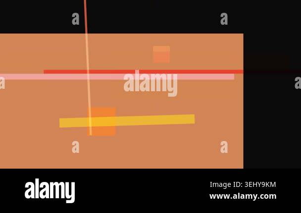 Abstract composition with horizontal and vertical lines and geometric ...