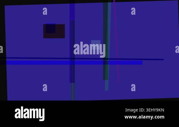 Abstract composition with overlapping geometric shapes and lines in ...
