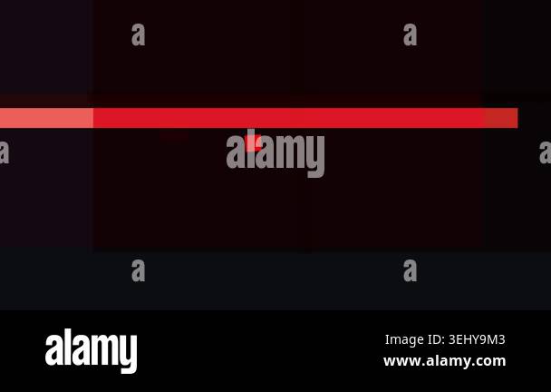 Abstract red line with a small square on a dark background, minimalist ...