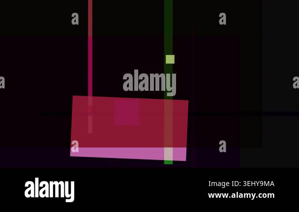 Abstract geometric composition with overlapping translucent shapes and ...