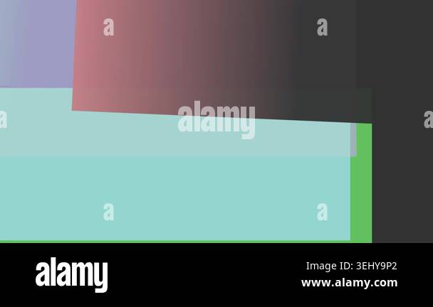 Abstract geometric composition with gradient blocks of color and sharp ...