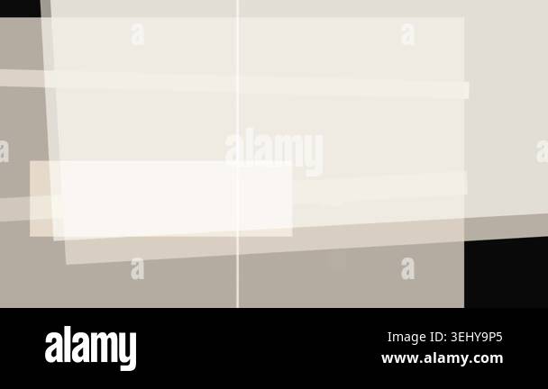 Abstract composition with overlapping translucent rectangles and lines ...