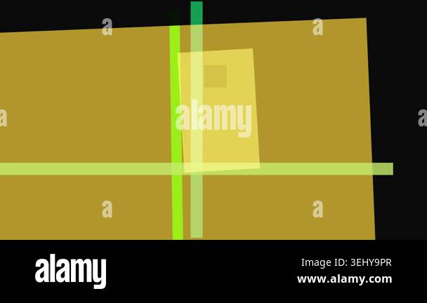 Abstract geometric composition with overlapping translucent shapes in ...