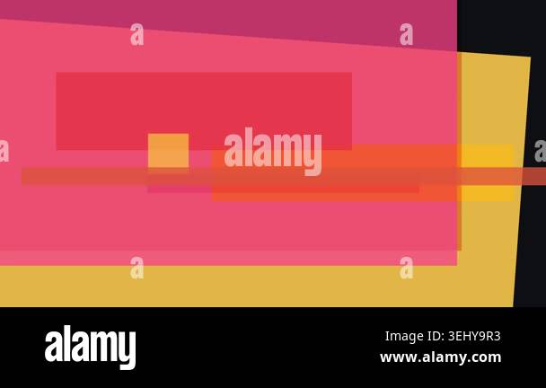 Abstract composition featuring overlapping rectangles in shades of pink ...