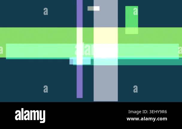 Abstract geometric composition with overlapping translucent rectangles ...