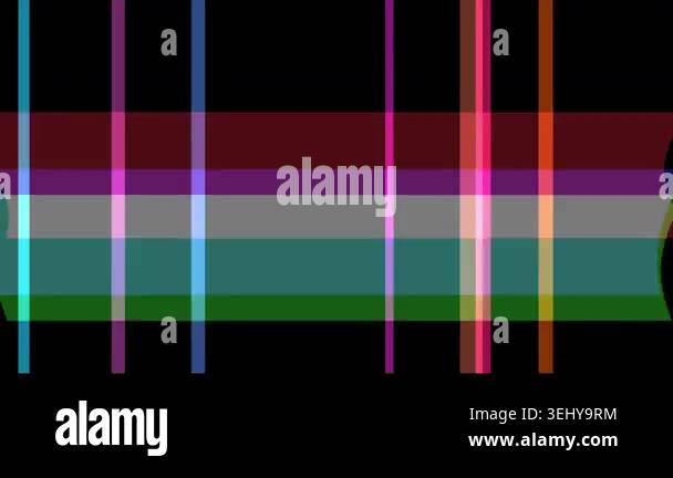 Abstract pattern of overlapping horizontal and vertical colored bands ...