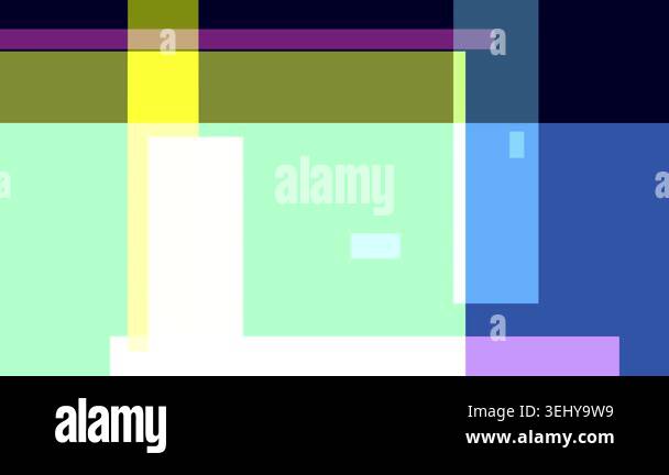 Abstract geometric composition with overlapping rectangles and squares ...
