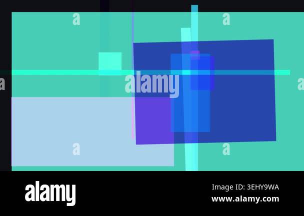 Abstract composition featuring overlapping geometric shapes in shades ...