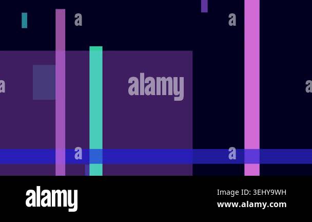 Abstract geometric composition with intersecting vertical and ...