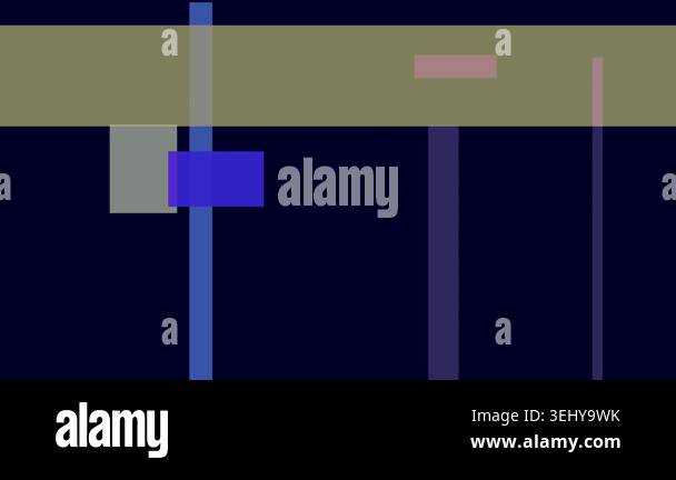 Abstract composition with overlapping geometric shapes in muted tones ...