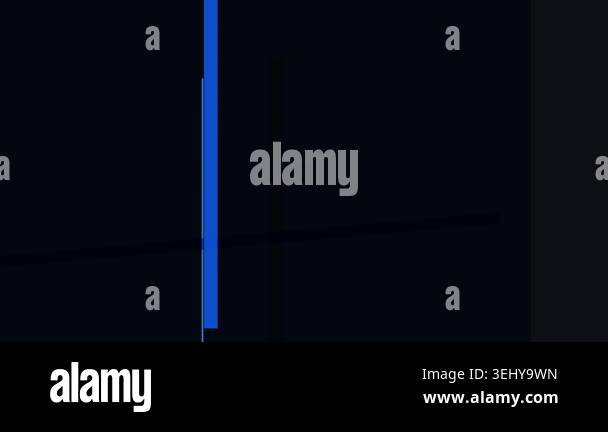 A striking composition featuring a bold blue vertical line against a ...