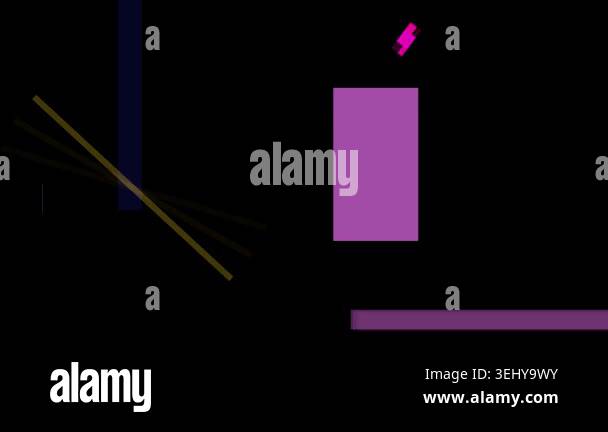 Abstract composition with overlapping blue and purple geometric shapes ...