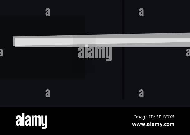 A minimalist abstract composition featuring a horizontal gradient bar ...