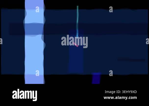 Abstract dark blue composition with vertical blue and light blue bars ...