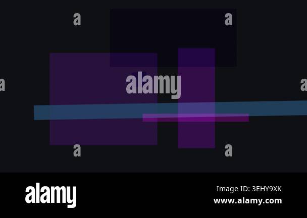 Abstract composition featuring overlapping geometric shapes in shades ...