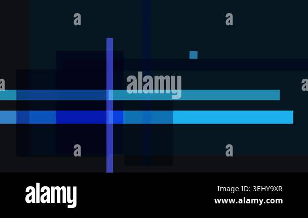 Abstract composition featuring intersecting blue lines and geometric ...