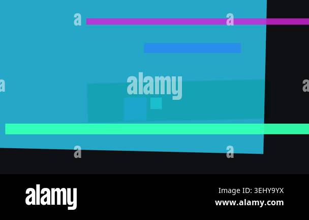 An abstract composition featuring overlapping geometric shapes in ...