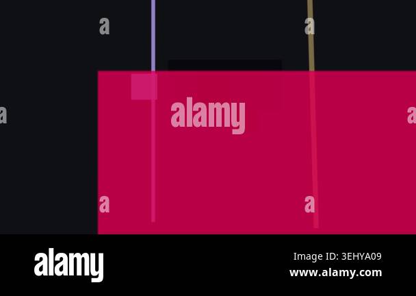 Abstract geometric composition with a large crimson rectangle, a ...