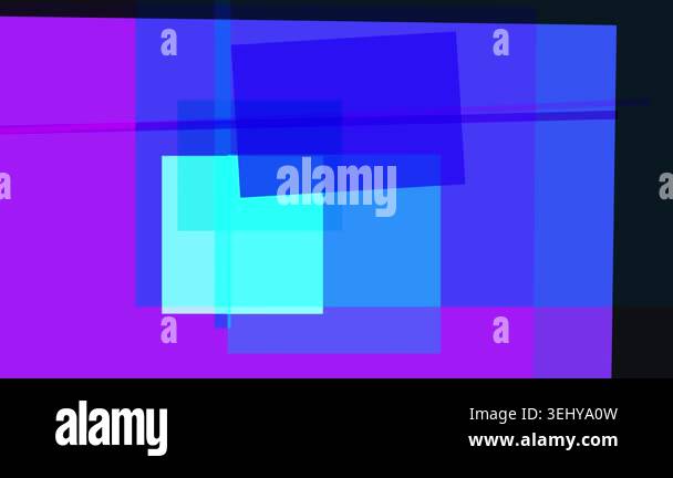 A vibrant abstract composition featuring overlapping geometric shapes ...