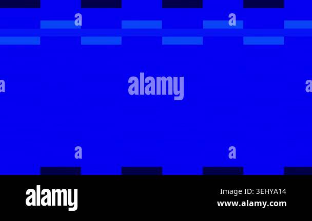 Abstract digital art with horizontal blue rectangles and dark blue ...