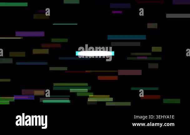 Abstract background with scattered colorful rectangular shapes on a ...