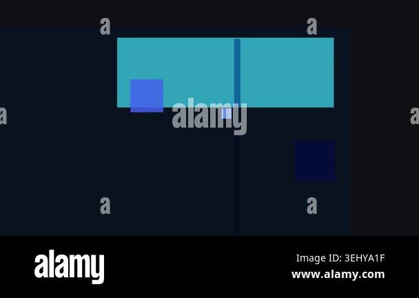Geometric composition featuring squares and rectangles in shades of ...
