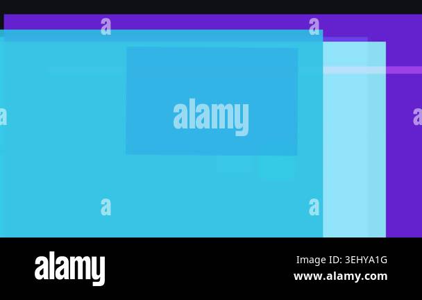 Abstract composition featuring overlapping rectangles in shades of blue ...