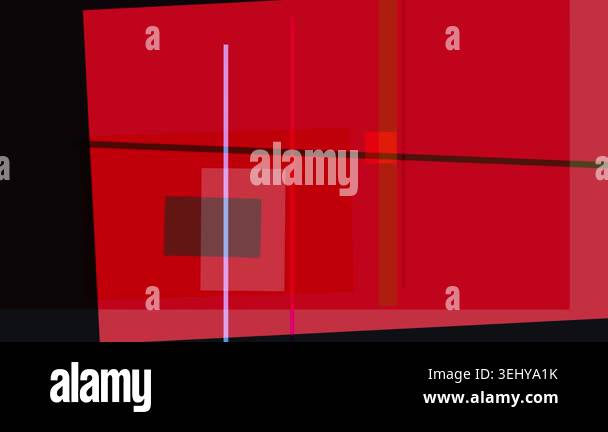 Abstract composition featuring overlapping geometric shapes in shades ...