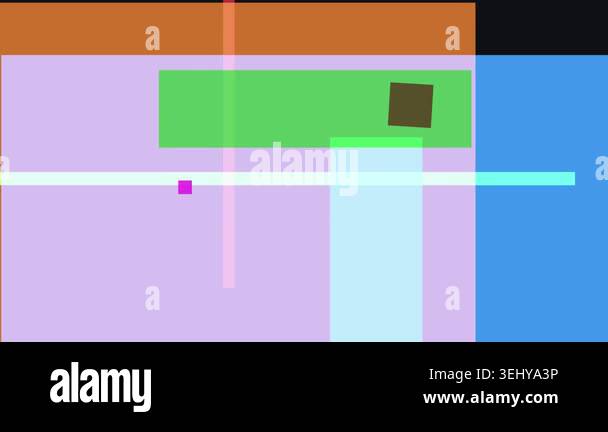 Abstract geometric composition featuring rectangles, squares, and lines ...