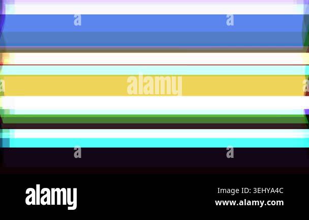 Abstract horizontal stripes with glitch effect and color distortion ...