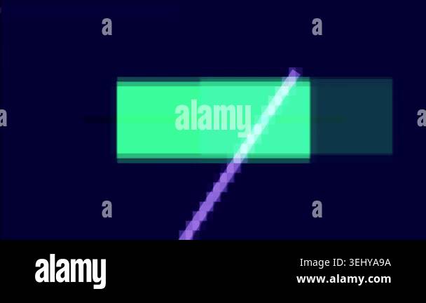 A horizontal green rectangle centered on a dark blue background with a ...