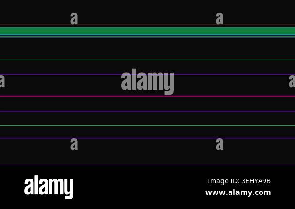 A thin green line across a black background Stock Video Footage - Alamy