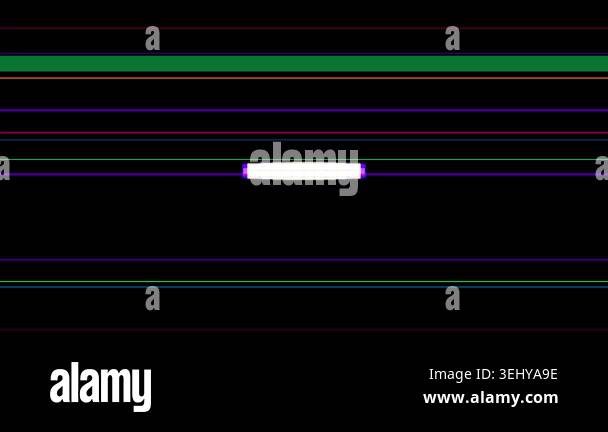 A minimalist abstract composition with a horizontal green line above a ...