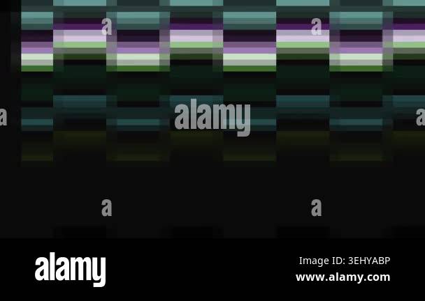 Abstract geometric pattern with horizontal bands of dark green, teal ...