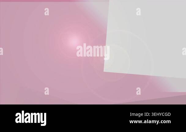 Abstract pink and white geometric shapes with soft light and lens flare ...