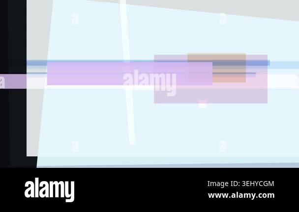 Abstract geometric composition with overlapping translucent rectangles ...