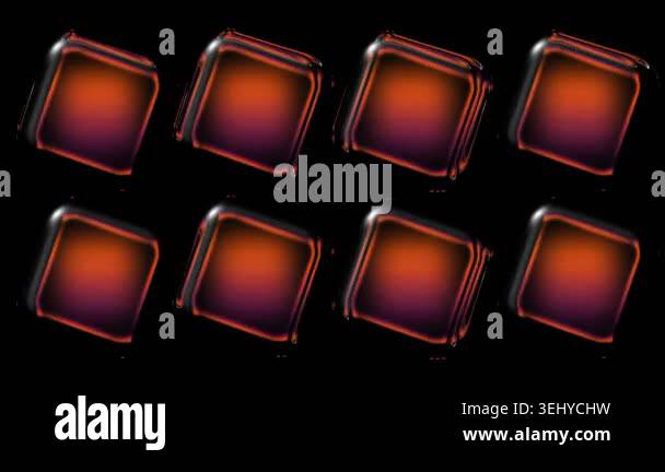 Rows of glossy dark red diamond shapes with reflective orange ...