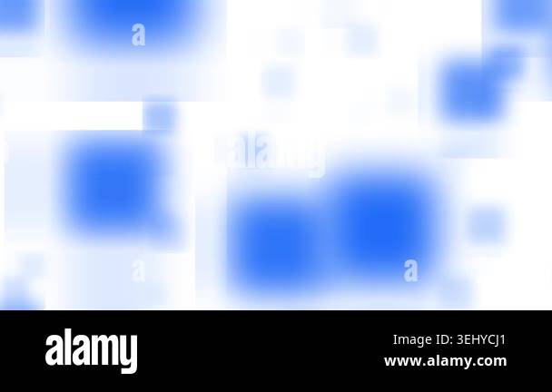 Scattered blue squares and rectangles of varying sizes float across a ...