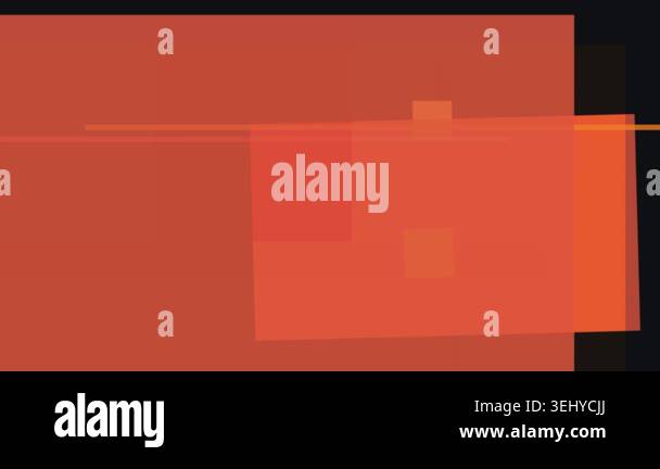 Abstract geometric composition with overlapping orange rectangles and ...