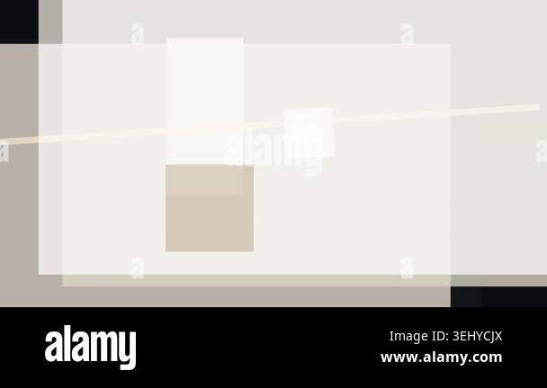 Abstract geometric composition with overlapping rectangles and a ...